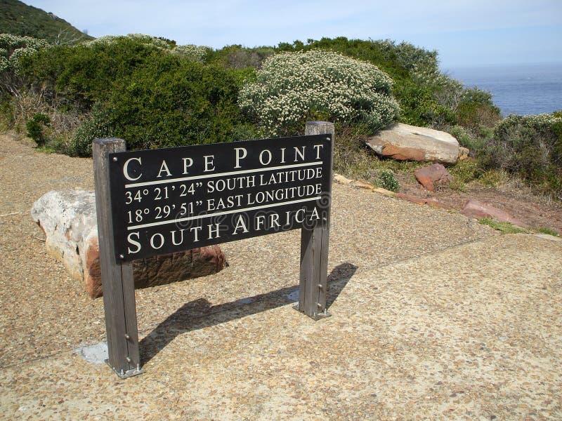 Cape Point Sign stock photo. Image of cape, park, ocean - 24639176