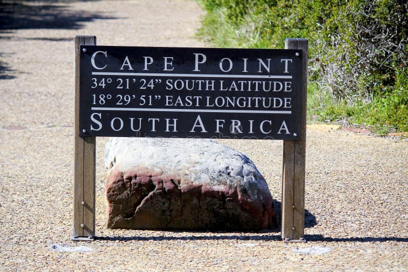 Cape Point sign in Africa stock image. Image of travel - 68674747