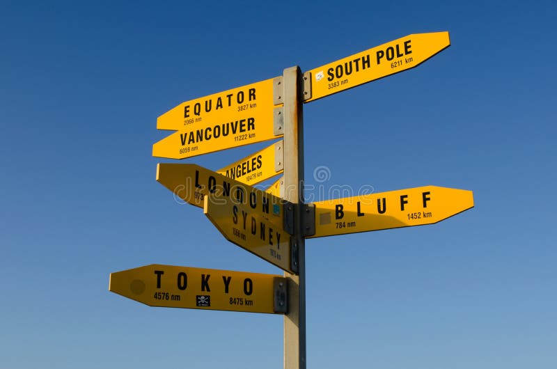 Bluff Signpost stock photo. Image of signpost, outdoors - 15891234