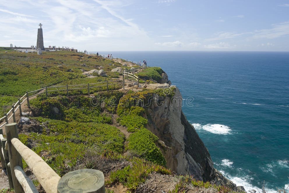 Cape Roca stock image. Image of roca, cross, landscape - 1550971