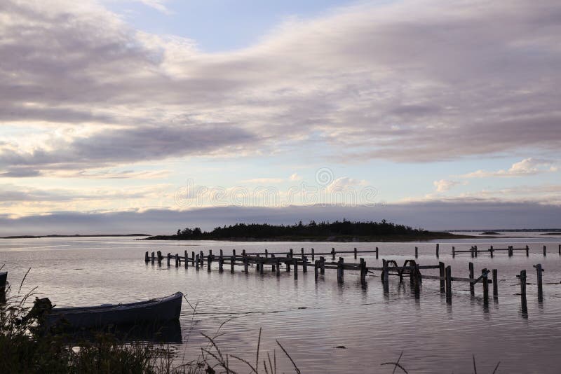 Cape Sable at Sunset, Nova Scotia Stock Photo - Image of colourful ...