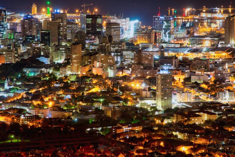 Cape Town City Lights editorial photography. Image of cape - 191023197