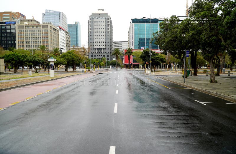 Cape Town, South Africa - 16 April 2020 : Empty Streets of Cape Town ...