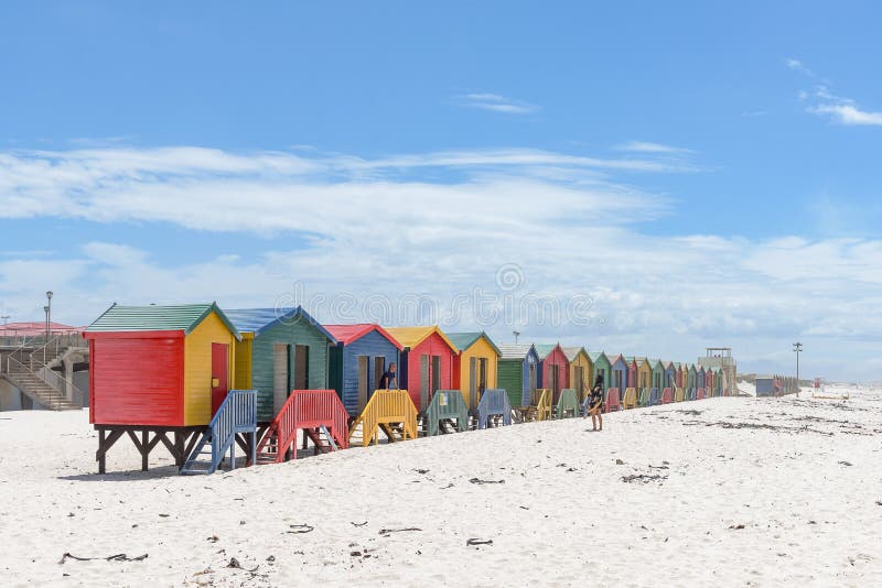 Multi-colored Beach Huts at Muizenberg Editorial Stock Photo - Image of ... Multi-colored Beach Huts at Muizenberg Editorial Stock Photo - Image of ...