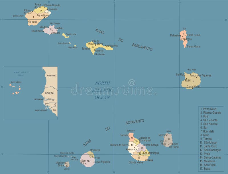 Cape Verde - Infographic Map and Flag - Detailed Vector Illustration ...