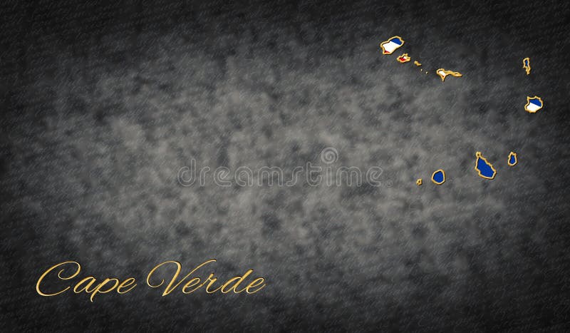 Cape Verde Symbols, Map of Cape Verde Stock Image - Image of praia ...