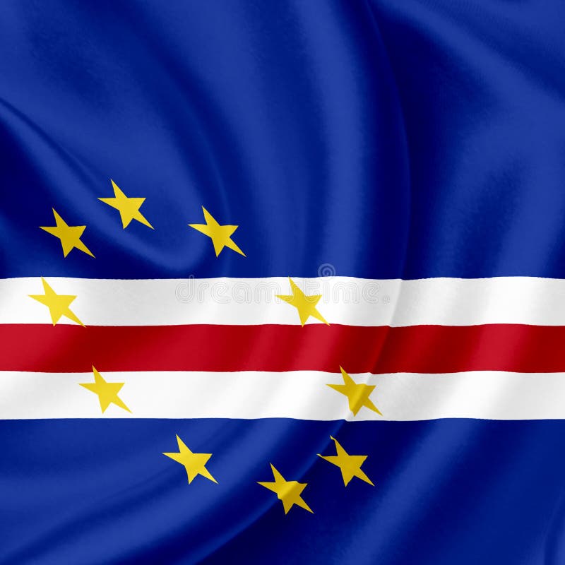 Cape Verde waving flag stock illustration. Illustration of cape - 149782886
