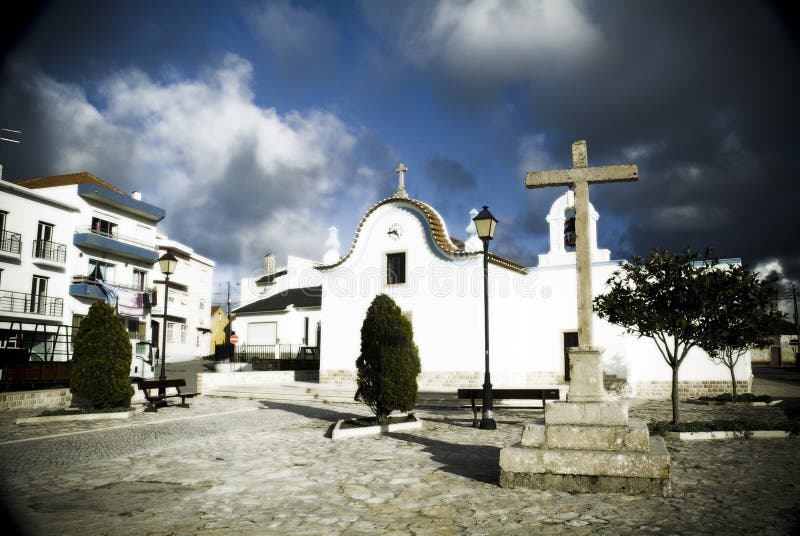 Capelo do Ferrel, Portugal stock image. Image of chapel - 29327797