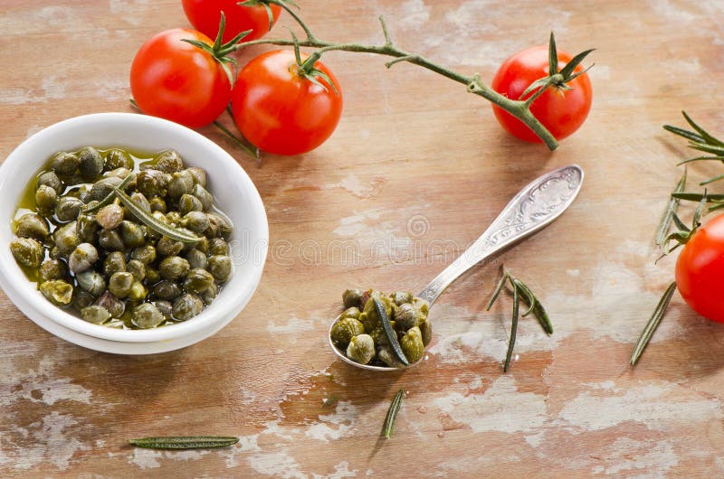 Capers stock image. Image of mediterranean, closeup, preparing - 38140243