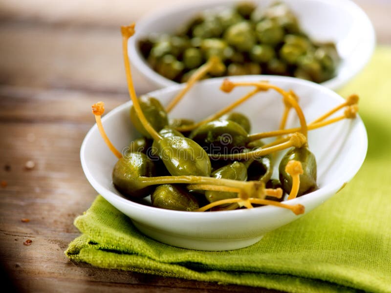 Blooming Wild Growing Caper Shrub Stock Image - Image of capparis ...
