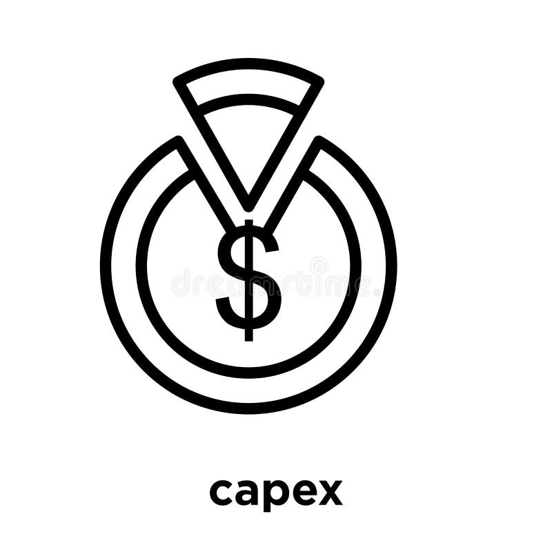 Capex Icon Isolated on White Background Stock Illustration ...