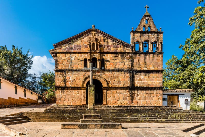 Capilla De Santa Barbara Barichara Santander Colombia Fotografia Stock ...