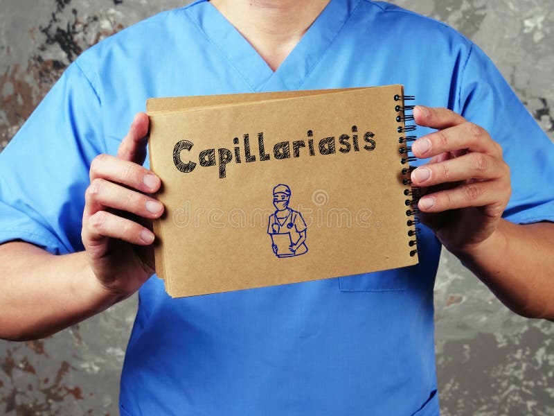 Capillariasis Sign on the Page Stock Photo - Image of protection ...