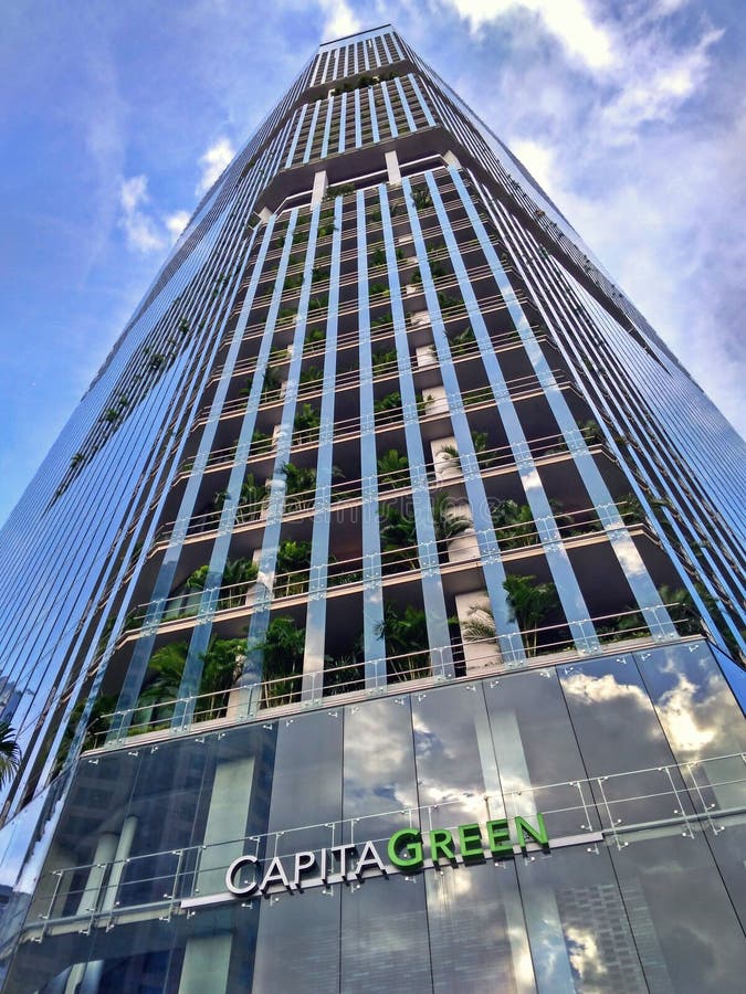 CapitaGreen Office Tower, Singapore Editorial Stock Photo - Image of ...