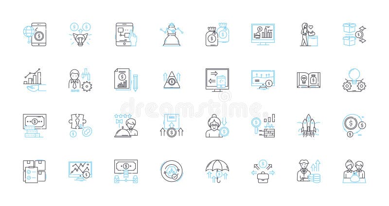 Capital Allocation Linear Icons Set. Efficiency, Budgeting, Analysis ... Capital Allocation Linear Icons Set. Efficiency, Budgeting, Analysis ...