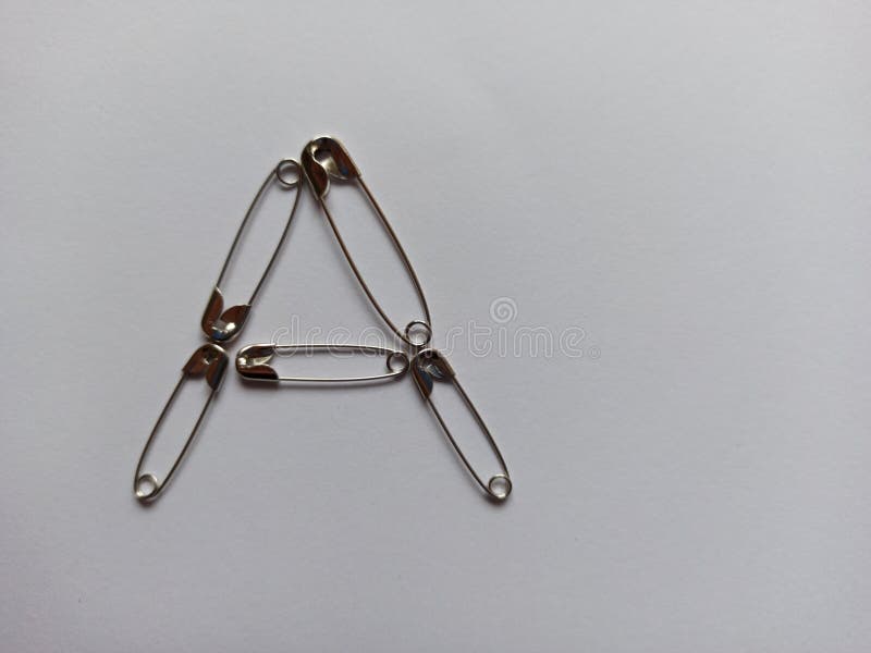Capital Alphabet a from Metal Pin Stock Image - Image of capital, words ...