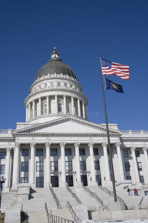 Capital with American Flag stock photo. Image of city - 4536296