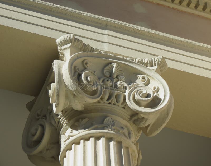 Ionic capital stock photo. Image of archeology, decorative - 33302712