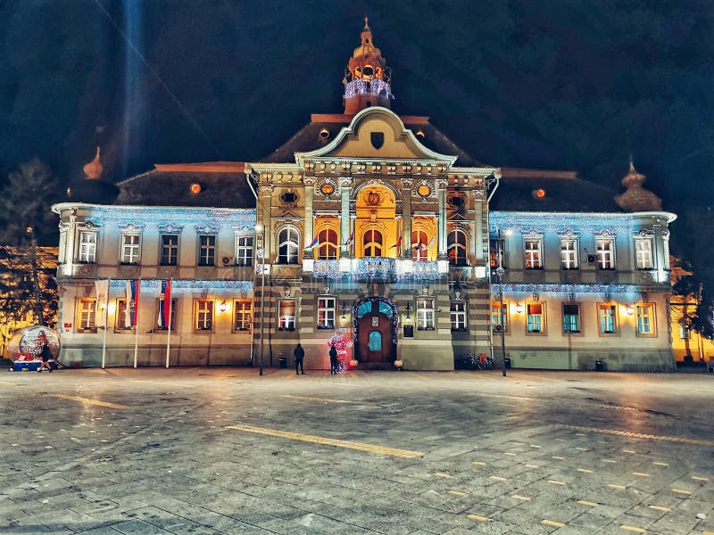 Capital bilding in night stock photo. Image of evening - 244255662