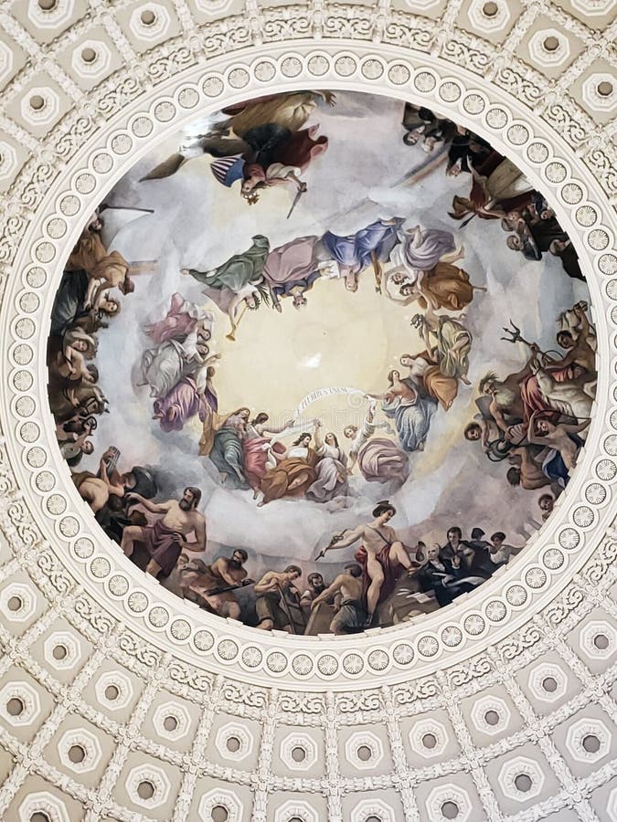 Capital Building Ceiling Work of Art Stock Photo - Image of building ...