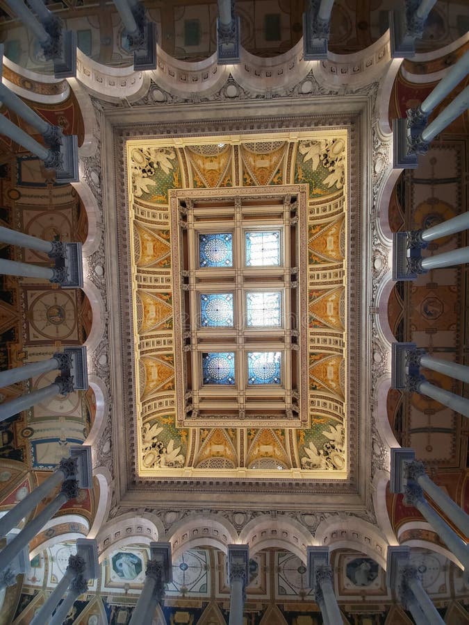 Capital Building Ceiling Work of Art Stock Image - Image of ceiling ...