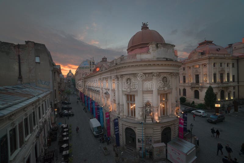 The Capital City of Bucharest Editorial Stock Photo - Image of outdoors ...