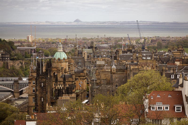 The Capital City of Scotland Stock Photo - Image of capital, buildings ...