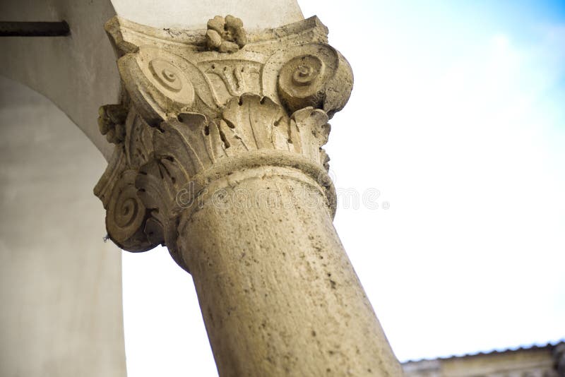 Capital of a Column in the Corinthian Style Stock Image - Image of ...
