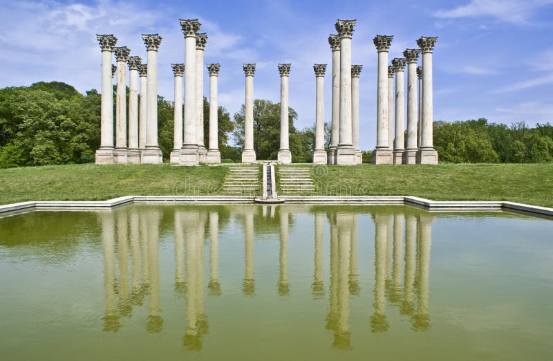 Capital Columns stock image. Image of epic, landmark, architecture ...