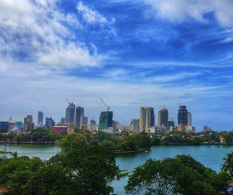 Capital De Colombo Sri Lanka Imagen de archivo - Imagen de horizonte ...