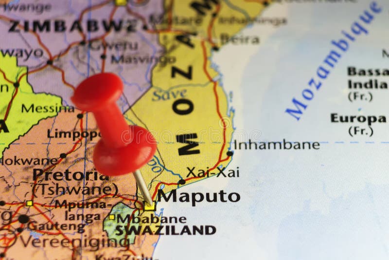 Capital De Maputo De Moçambique Imagem de Stock - Imagem de papel ...