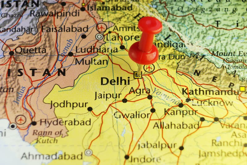 Mapa de Nova Deli imagem de stock. Imagem de deli, tiro - 45852369