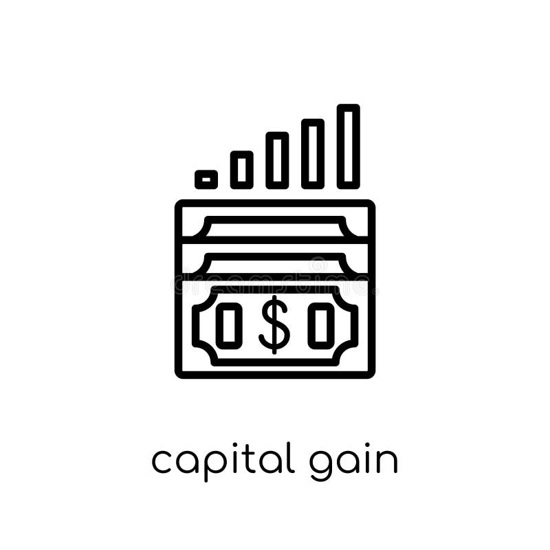 Capital Gains Tax Icon from Capital Gains Tax Collection. Stock Vector ...