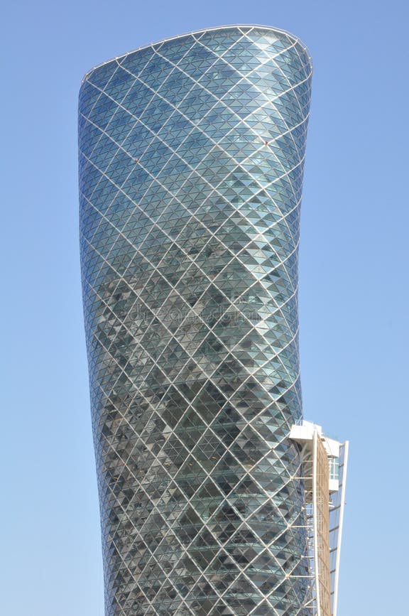 The Capital Gate Tower in Abu Dhabi, UAE Editorial Stock Photo - Image ...