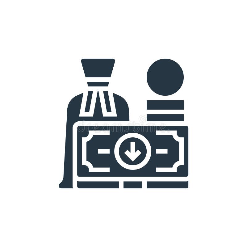 Capital Icon Vector from Business Model Canvas Concept. Thin Line ...