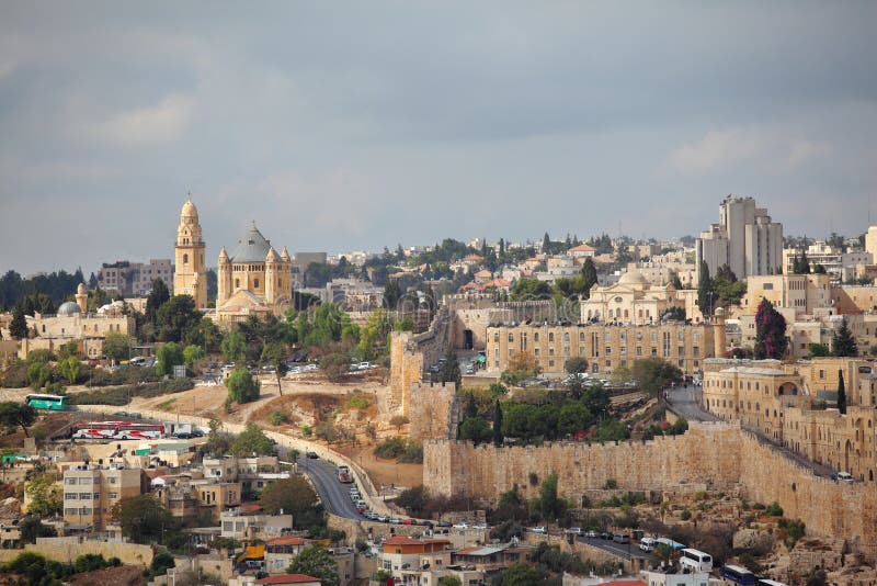 The Capital of Israel - Jerusalem Stock Image - Image of blue, outdoors ...