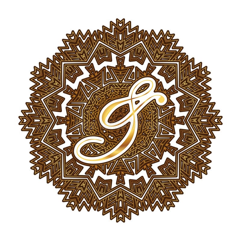 Capital Letter END of the Alphabet As a Monogram Stock Illustration ...