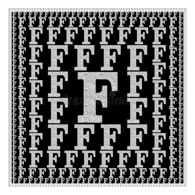 Capital Letter F , Design Pyramid Stock Illustration - Illustration of ...