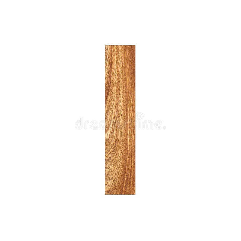 Capital Letter I on Oak Wood Background - White Background Stock Image ...