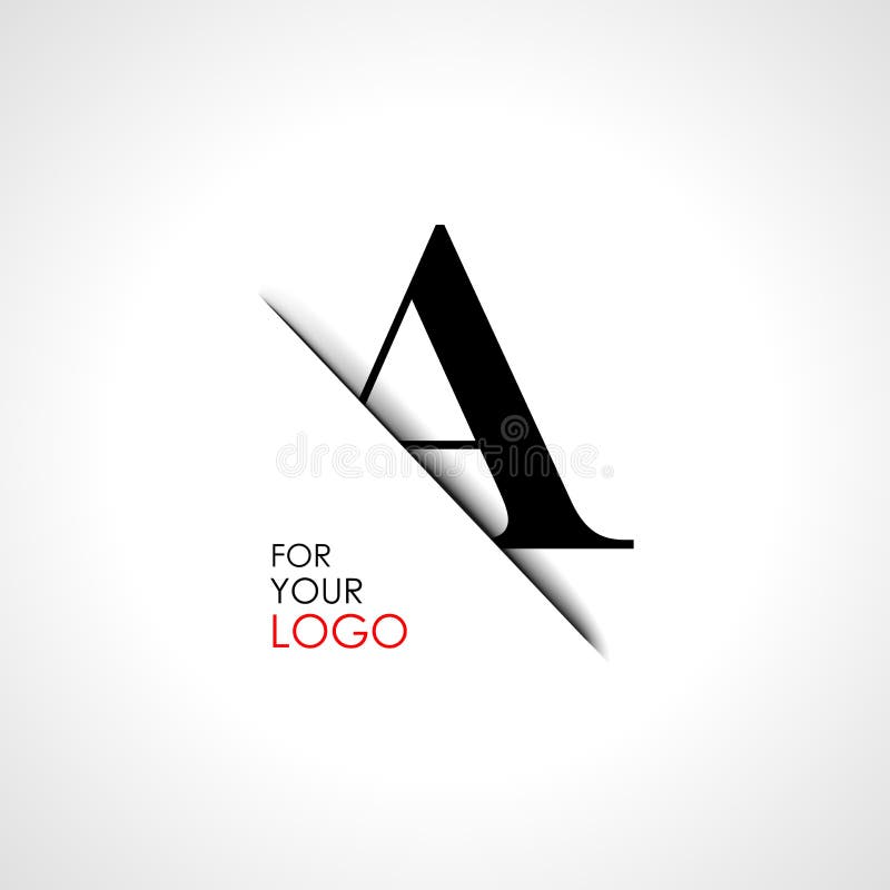 Capital Letter a is Inserted in the Paper Slot. To Create Logos ...