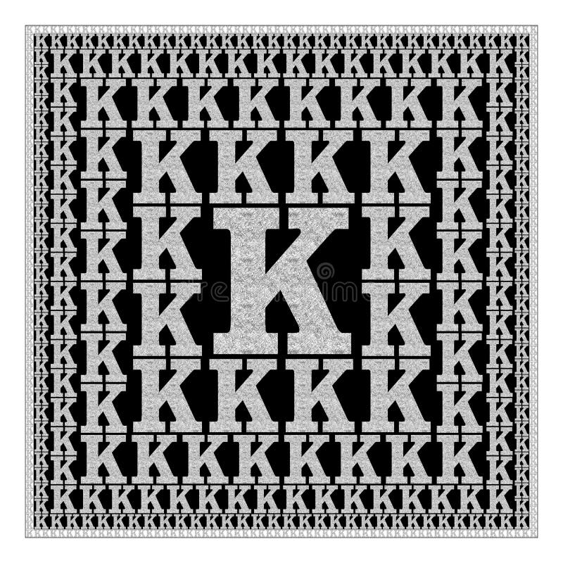 Capital Letter K , Design Pyramid Stock Illustration - Illustration of ...