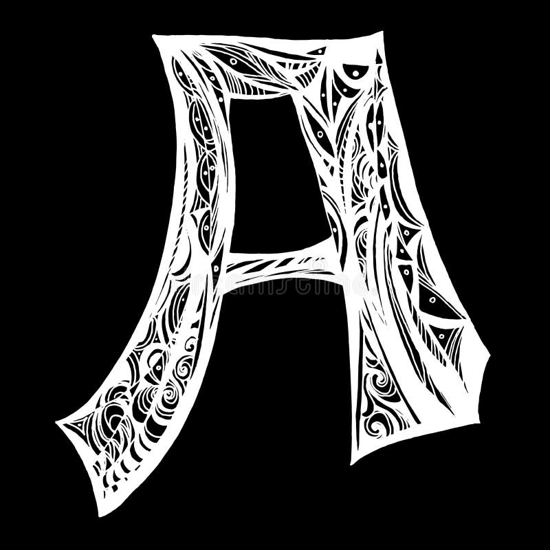 Capital Letter a. Large Letter Stock Vector - Illustration of font ...