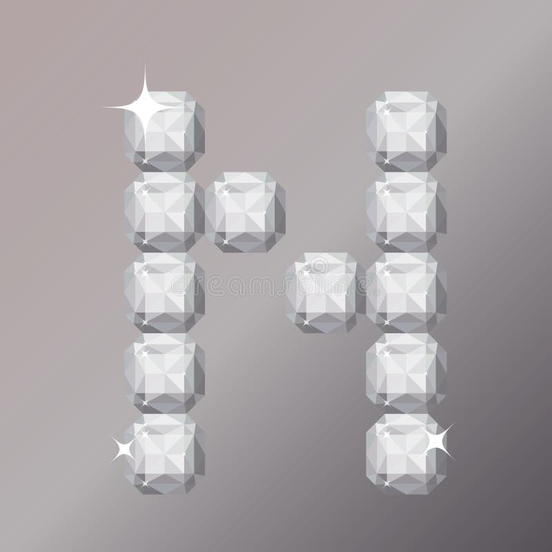 Capital Letter N in Diamonds. Vector Illustration Decorative Design ...