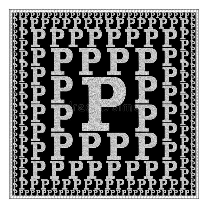 Capital Letter P , Design Pyramid Stock Illustration - Illustration of ...
