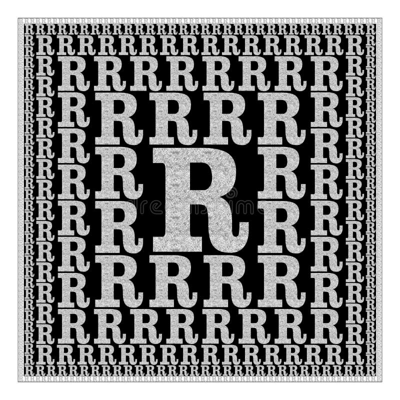 Capital Letter R , Design Pyramid Stock Illustration - Illustration of ...
