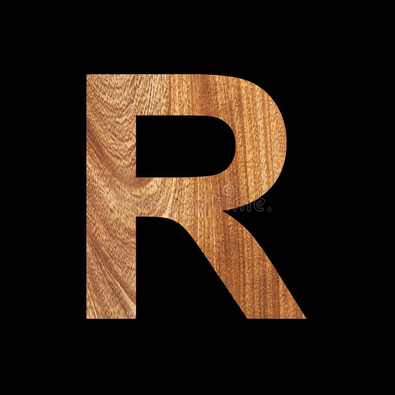 The Letter R In Black