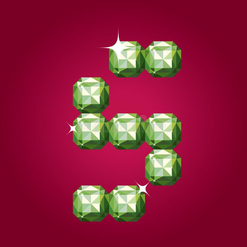 Capital Letter S in Diamonds. Vector Illustration Decorative Design ...