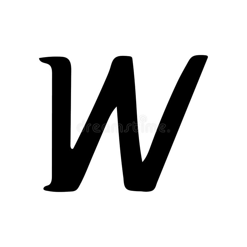 Vintage Set Capital Letter W Stock Illustrations – 158 Vintage Set ...
