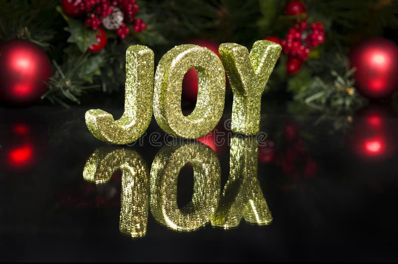 In Capital Letter Written Joy, Glitter Effect Stock Photo - Image of ...