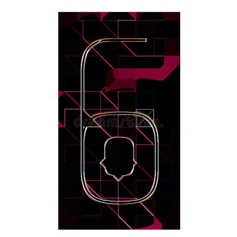 Number Six Design Light in the Dark Rdf:li Stock Illustration ...